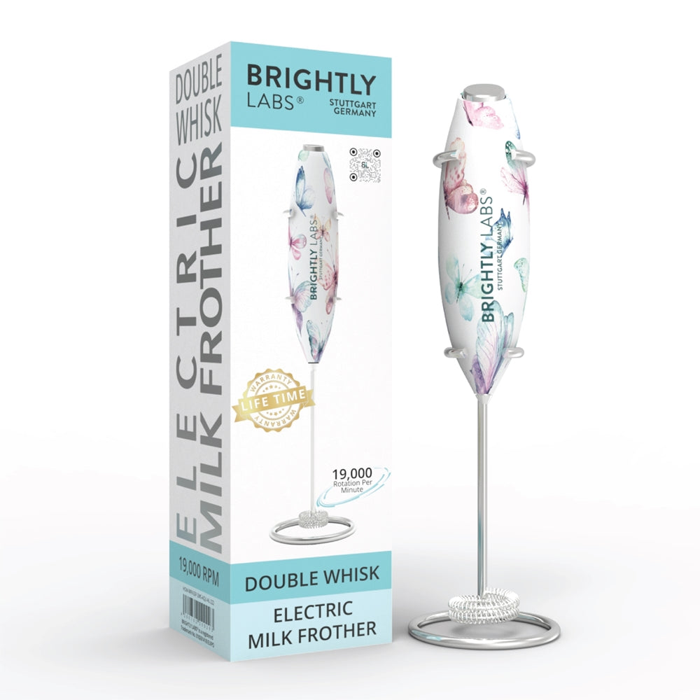Electric Milk Frother (Double Whisk) – Brightly Labs®